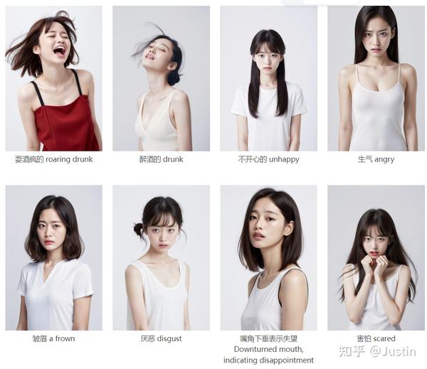 stable diffusion人物表情提示词大全 - 知乎