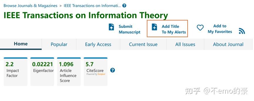 IEEE宝藏功能——Alert Settings - 知乎