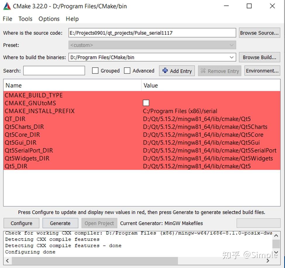 Win10中用Cmake编译QT源文件的设置方法 - 知乎