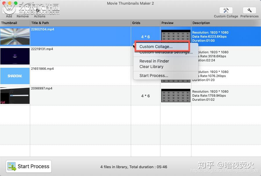 Movie Thumbnails Maker for mac(电影缩略图制作工具)使用教程 - 知乎