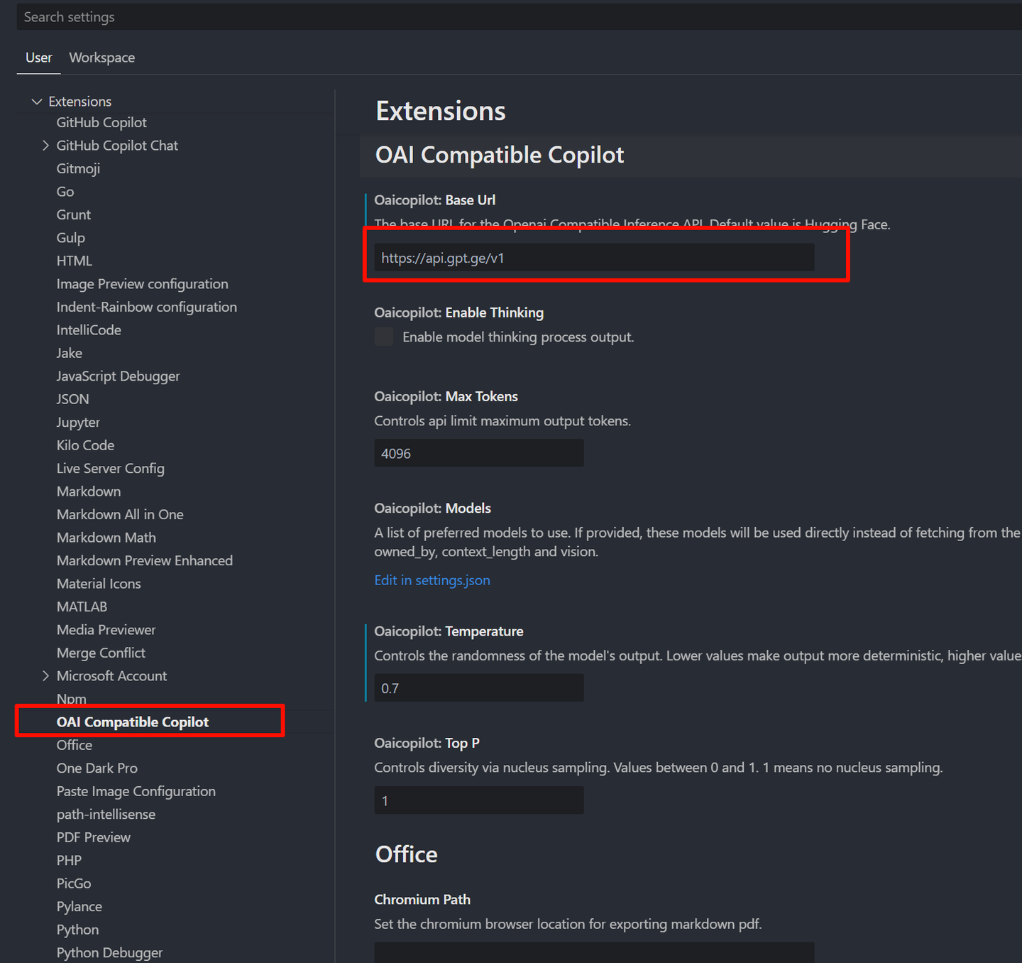 VSCode Copilot 也能支持其他OpenAI兼容接口啦，可以使用其他模型（DeepSeek、Kimi、Qwen）和第三方转发API - 知乎