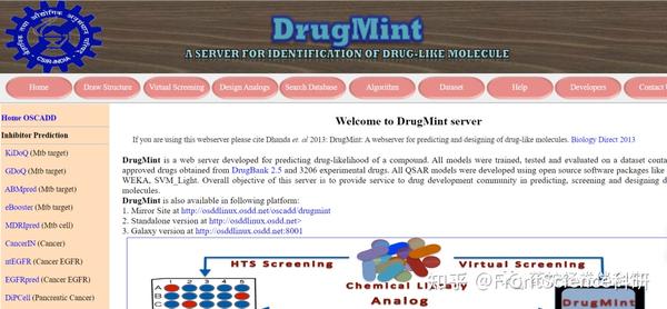 11个药物ADMET预测分析工具 - 知乎