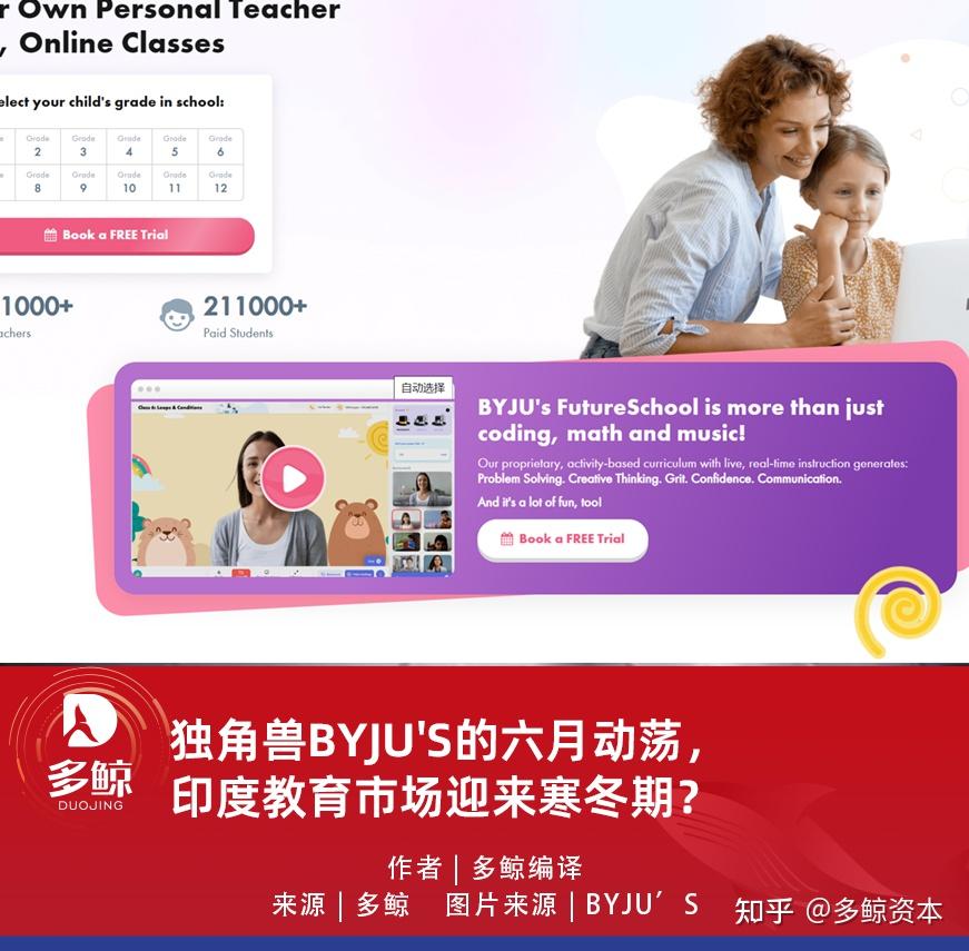 独角兽BYJU'S的六月动荡，印度教育市场迎来寒冬期？ - 知乎