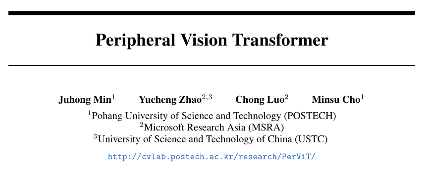 神经网络也能像人类利用外围视觉一样观察图像！POSTECH&MSRA&中科大提出PerViT，让神经网络也能关注图片中的重点信息！ - 知乎