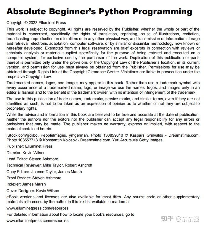 【教材】Absolute Beginner’s Python Programming - 知乎