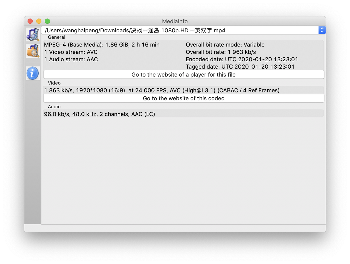 媒体文件信息查看工具Mediainfo介绍 - 知乎