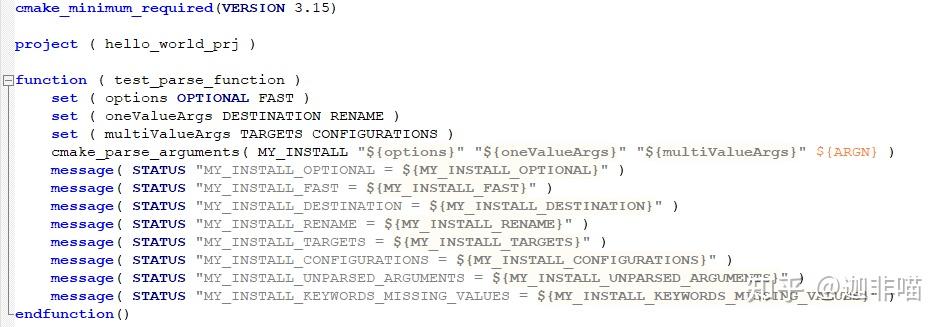 CMake从入门到精通（十一）使用cmake_parse_arguments - 知乎