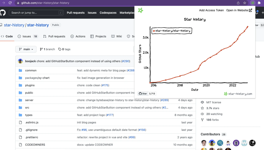 如何使用 GitHub Star History 查看开源项目 - 知乎