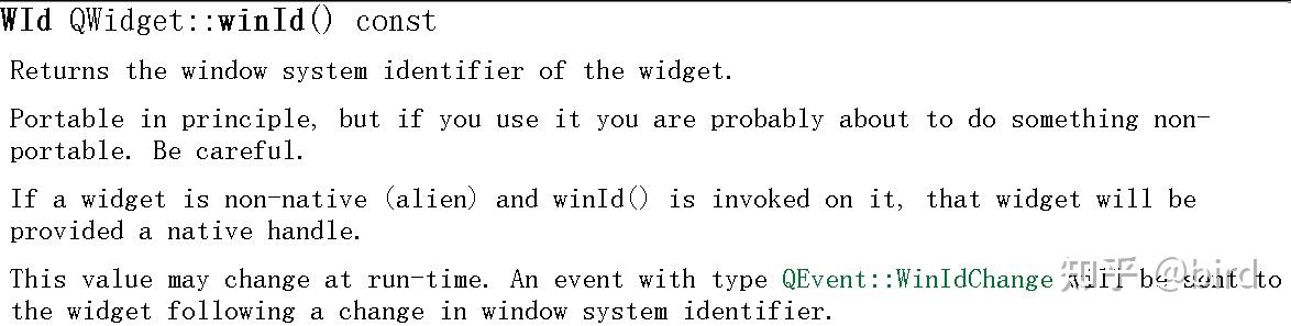 QT应用使用Windows API操作QWidget窗口 - 知乎