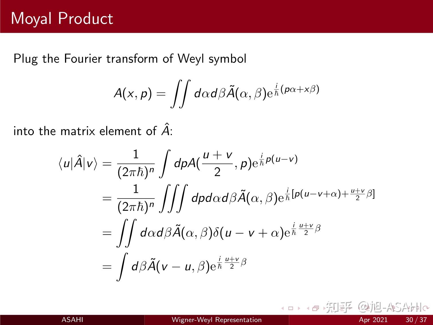 【讨论班】量子力学的Wigner-Weyl表示 - 知乎