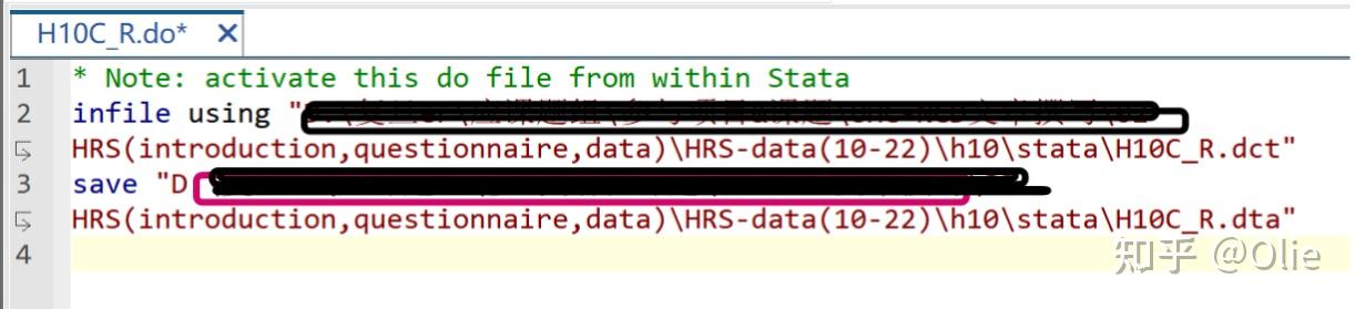如何从.do、.da、.dct文件中输出为stata软件可用的.dta文件格式——以HRS下载数据为例 - 知乎