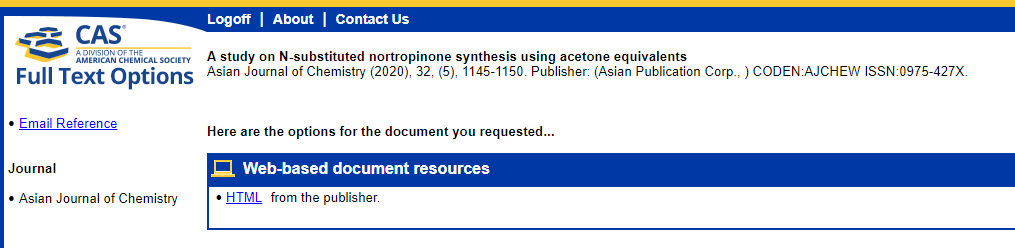 SciFinder简单介绍与使用说明 - 知乎