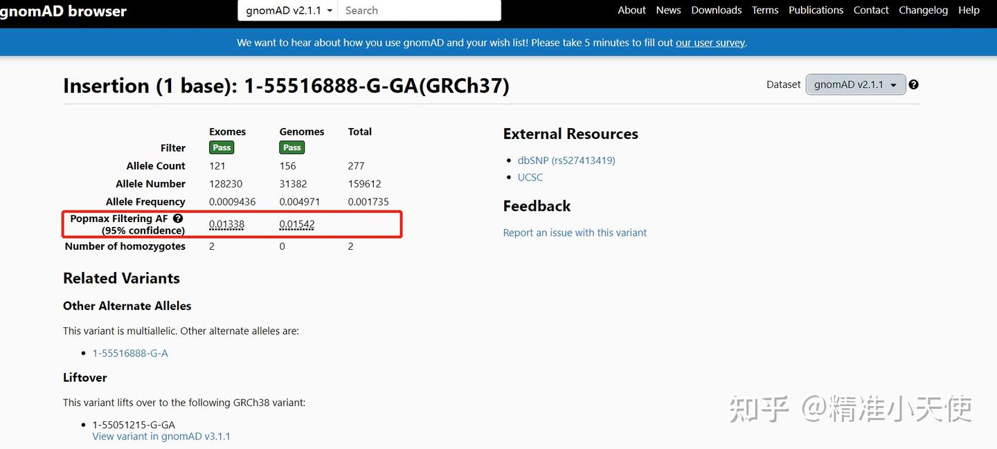 2- ---遗传病数据库---gnomAD数据库（人群频率包含SNV，结构变异） - 知乎
