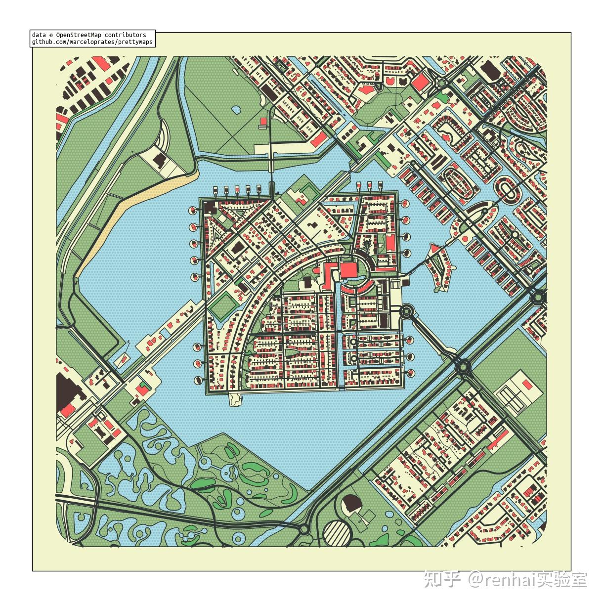 Prettymaps&streamlit：秒出好看的地图海报 - 知乎