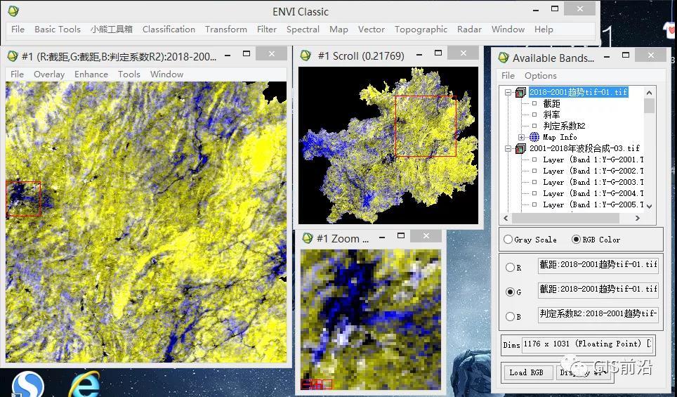 ENVI结合ArcGIS制作2001-2018年NDVI趋势图(附实用工具和数据下载) - 知乎