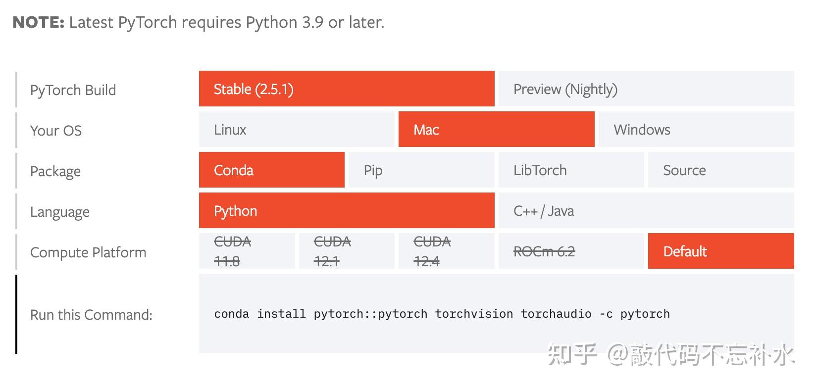 PyTorch 本地安装指南：全面支持 macOS 、 Linux 和 Windows 系统 - 知乎