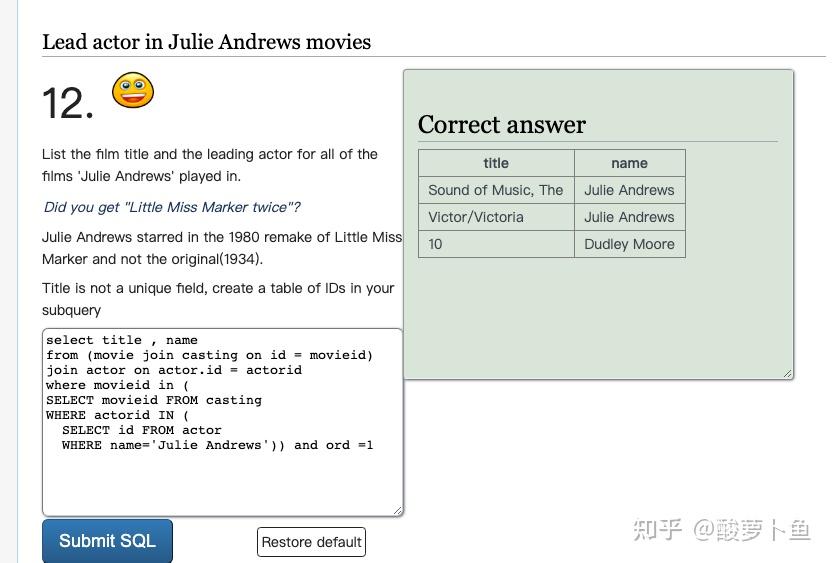 【刷题】SQLZOO（13-18）（完） - 知乎