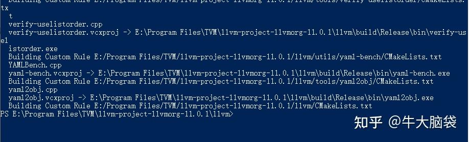 Windows10 下安装 TVM v0.12.0 - 知乎