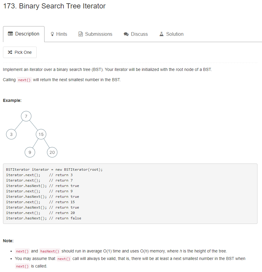 173. Binary Search Tree Iterator - 知乎