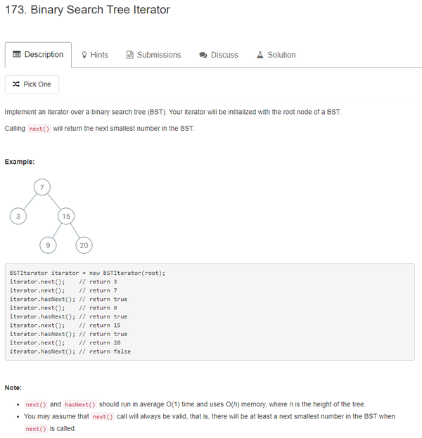173. Binary Search Tree Iterator - 知乎