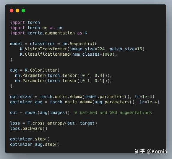 更新啦！Kornia 0.6.0——更面向深度学习的高阶API - 知乎