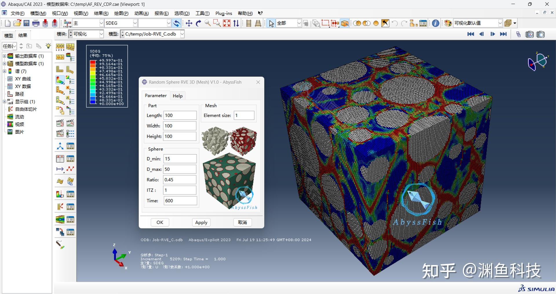 ABAQUS细观混凝土周期性边界（PBC）表征体元（REV）界面层（ITZ）及砂浆塑性损伤（CDP）模拟 - 知乎