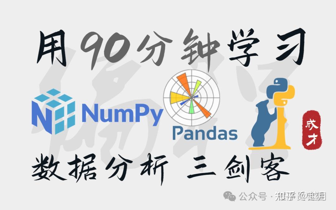 90分钟学习python数据分析中的 【matplotlib Numpy Pandas】三剑客! 知乎