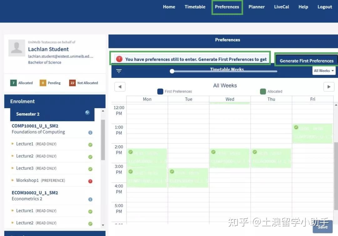 墨尔本大学｜Timetable详细指南，一文教你如何安排课程表 - 知乎