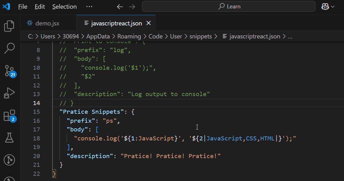 掌握 VSCode Snippets，解锁极速编码体验 - 知乎