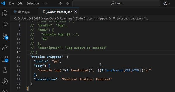 掌握 VSCode Snippets，解锁极速编码体验 - 知乎