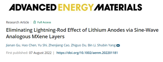 Adv. Energy Mater.｜波型结构MXene薄膜消除金属锂负极中尖端放电效应 - 知乎