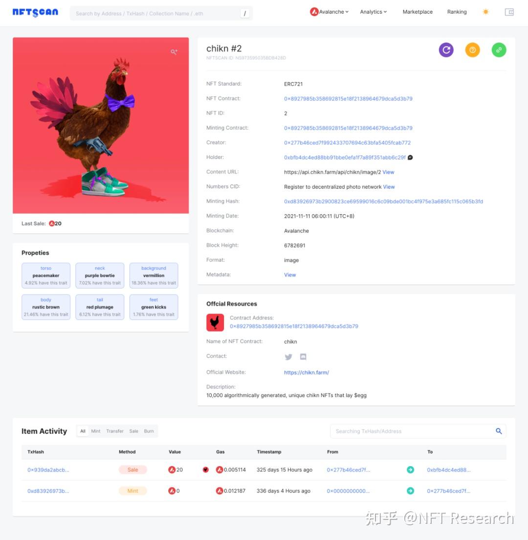 基础设施 NFTScan 正式发布 Avalanche 网络 NFT 浏览器 - 知乎