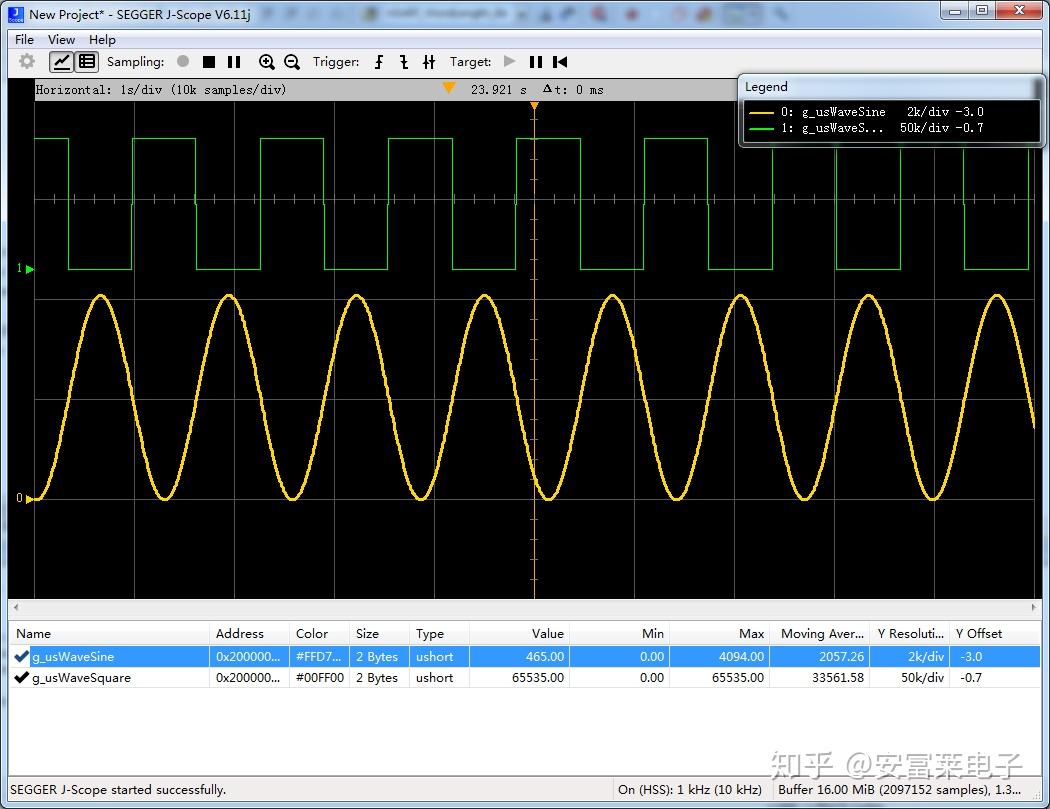 【专题教程第4期】SEGGER的J-Scope波形上位机软件，HSS模式简单易用，无需额外资源 - 知乎