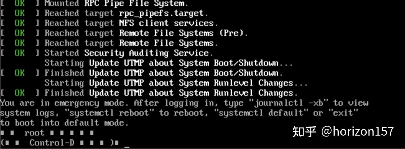 Linux - You are in emergency mode. After logging in, type "journalctl -xb" to view - 知乎
