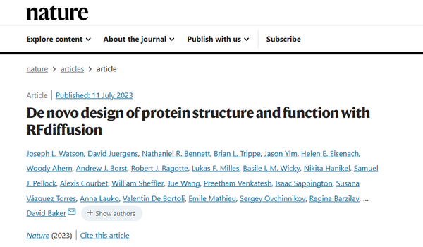 Nature|Diffusion模型助力蛋白质从头设计，开启AI蛋白质设计新时代 - 知乎
