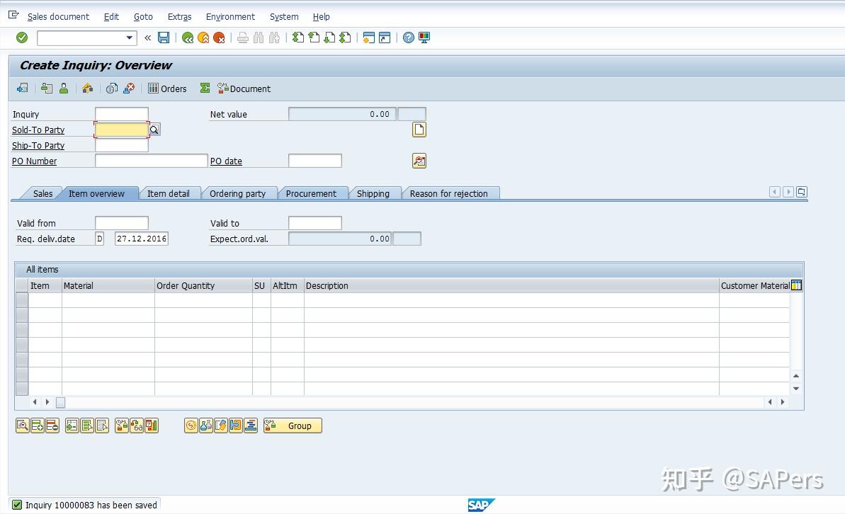 SAP SD课程 4.2 销售凭证流 - 知乎