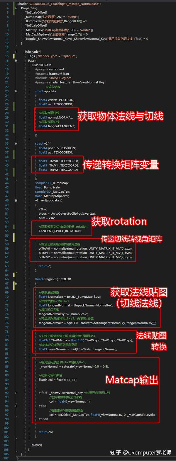 Unityshader 基础(30) 球面朝向映射(matcap) 法线贴图与多重matcap 知乎