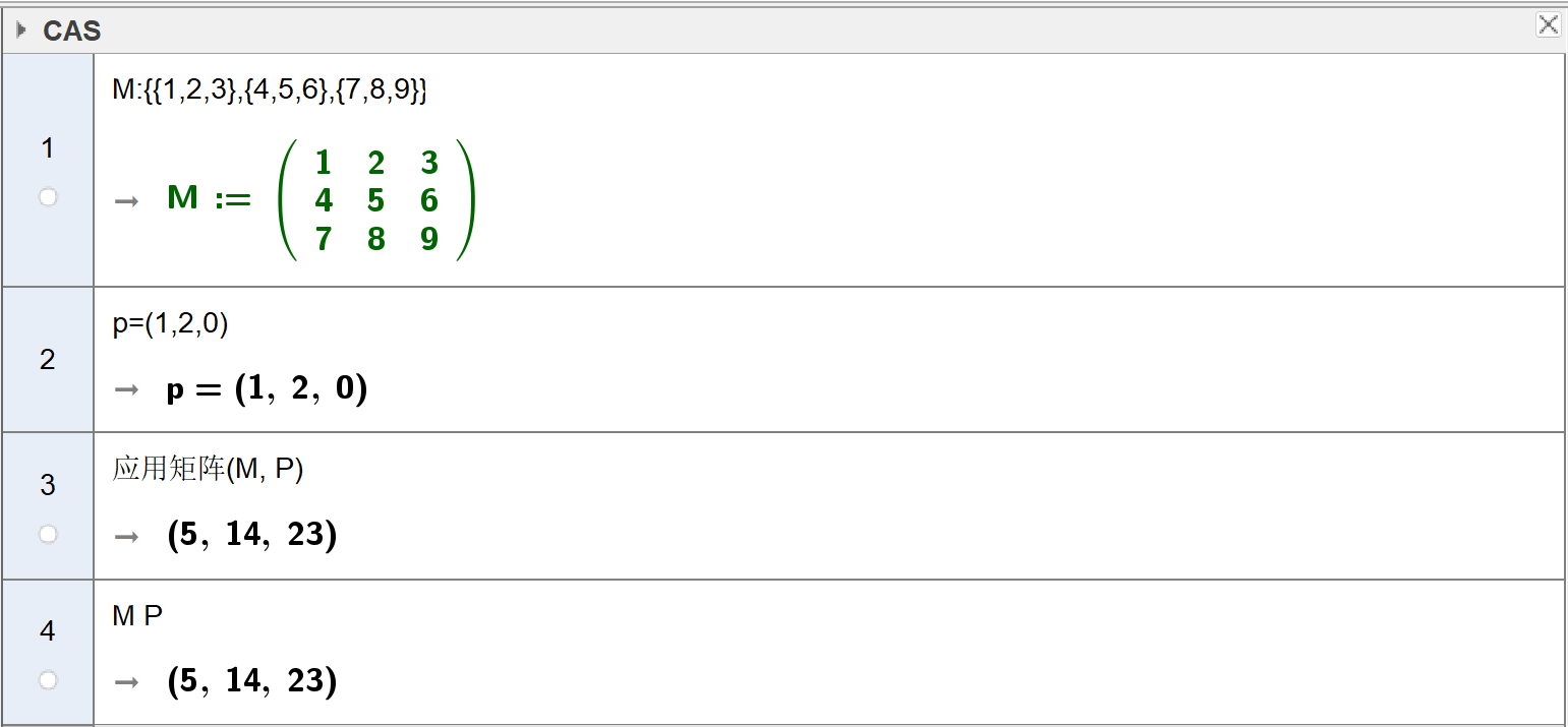 GeoGebra指令解读：向量与矩阵 - 知乎