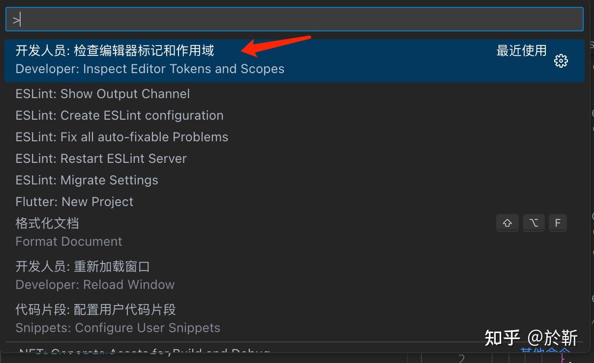 vscode检查编辑器标记作用域，修改主题配色 - 知乎