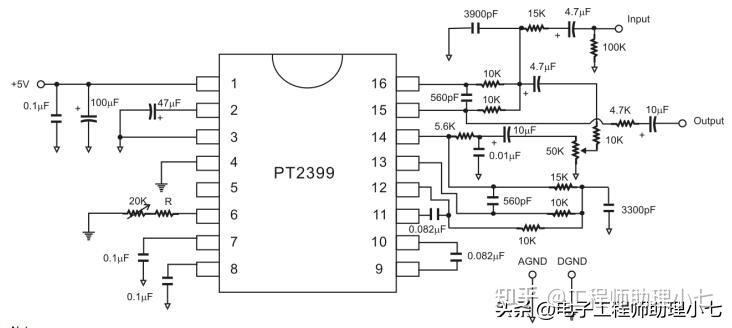 还搞不懂PT2399 是什么芯片？看这一文，引脚图+参数+工作原理 - 知乎