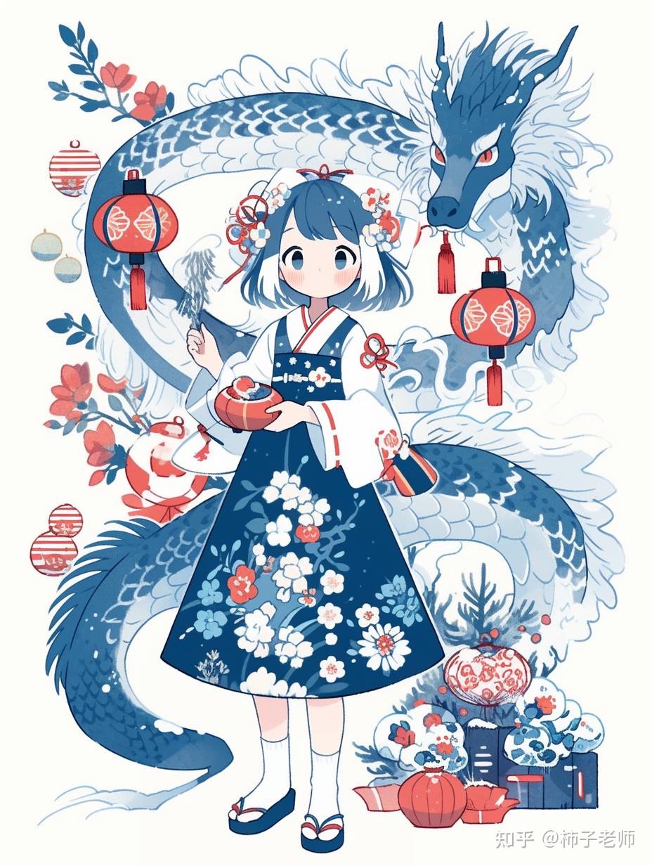 MJ青花龙与女孩圣诞附咒语 - 知乎