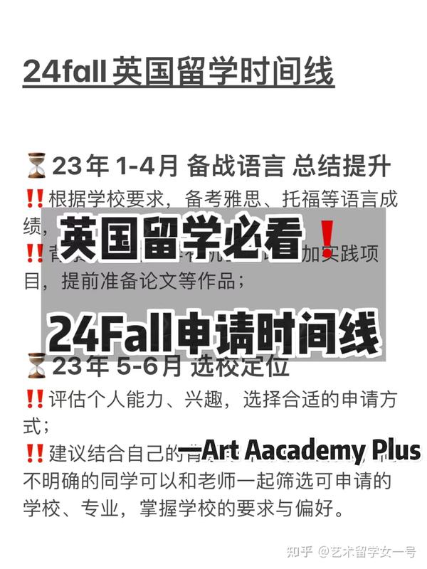 英国留学必看！一篇文章讲清24fall申请时间线 - 知乎