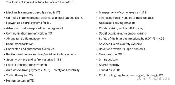 清华目录A类会议|IEEE ITSC|IEEE 智能交通协会，智能交通领域的权威会议|1年1次|2024截至4.15 - 知乎